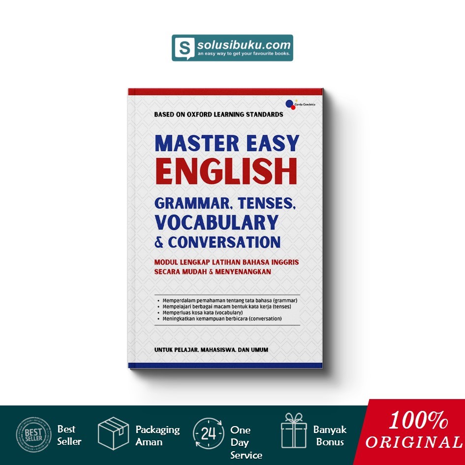 Jual Buku Master Easy English Grammar, Tenses, Vocabulary ...