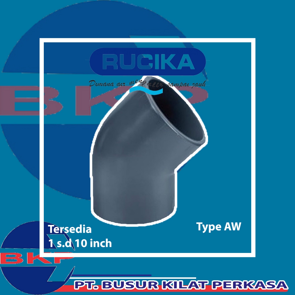 Jual Knie 45 1 Inch Pvc Rucika Aw / Sambungan Pipa / Knie Rucika | Shopee Indonesia