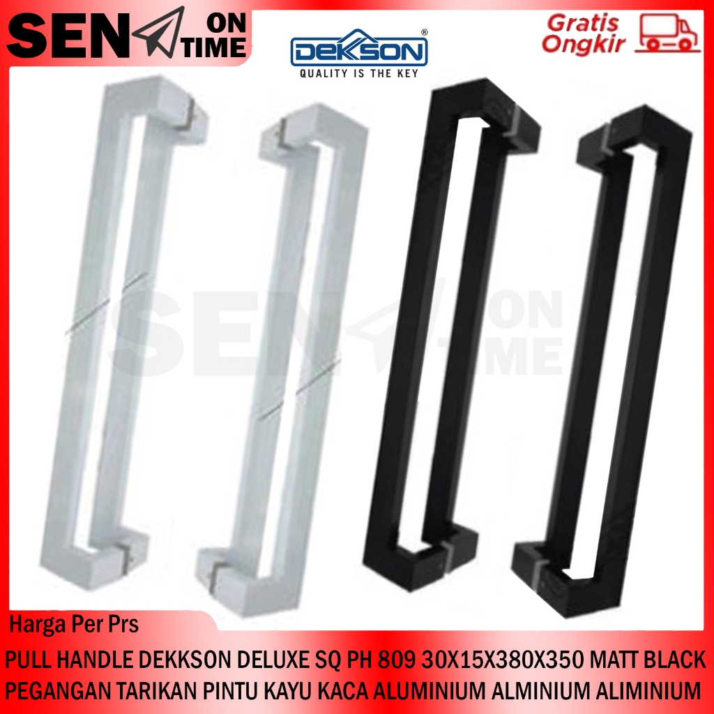 Jual Pull Handle Dekkson Deluxe Sq Ph 809 30x15x380x350 Matt Black ...