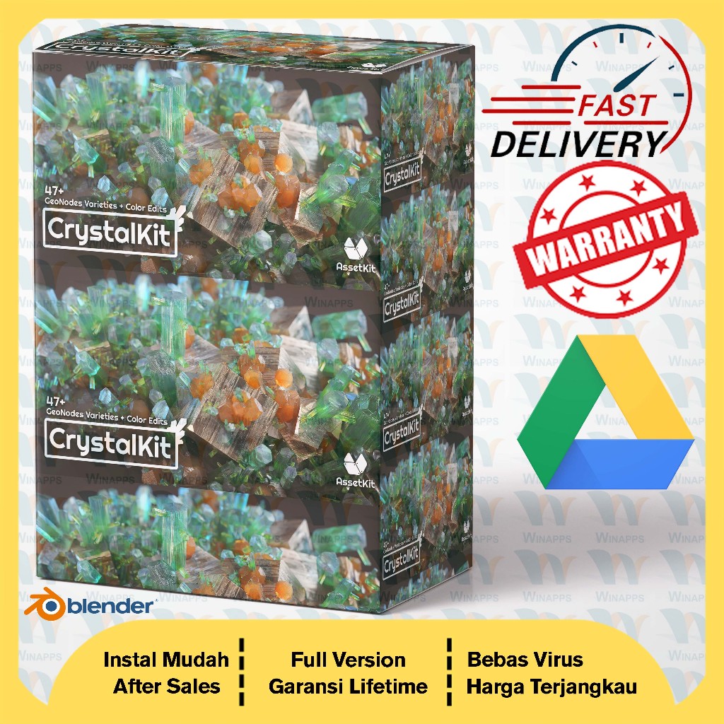 Jual Crystal Kit – 3D Asset Kit for Blender 3D | Shopee Indonesia