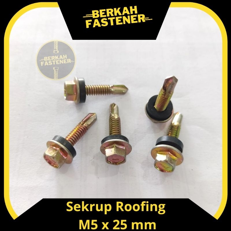 Jual Sekrup Roofing / Atap M5 x 25 mm (2, 5 cm) original Lion | Shopee ...