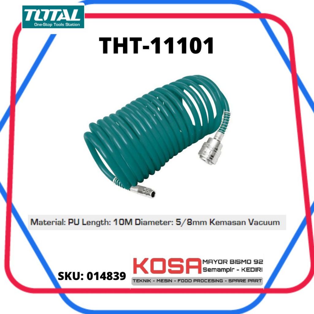 Jual SELANG RECOIL TOTAL THT11101 10M SELANG KOMPRESOR SPIRAL 10 meter ...