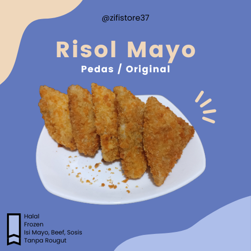 Jual Risol Mayo Segitiga Risol Mayo Frozen Food Cemilan Halal | Shopee ...