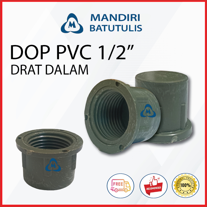Jual DOP Drat Dalam PVC 1/2" inch - Penutup Saluran Pipa - End Plug ...