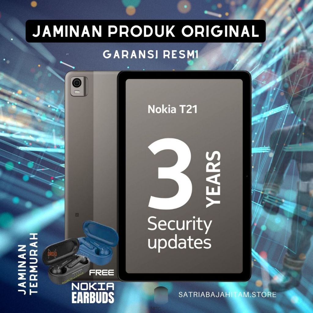 Jual Nokia T21 10.4" 4+64GB Tablet Android 11 Tab Garansi Resmi | Shopee Indonesia