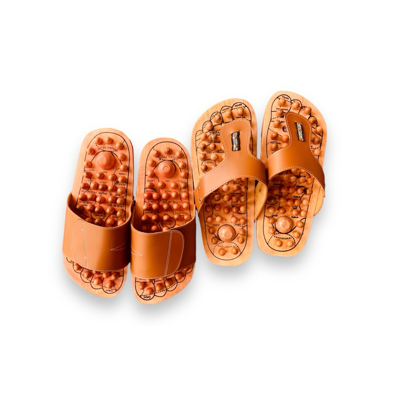 Jual Sandal terapi asam urat kaki/ sandal kesehatan kayu | Shopee Indonesia