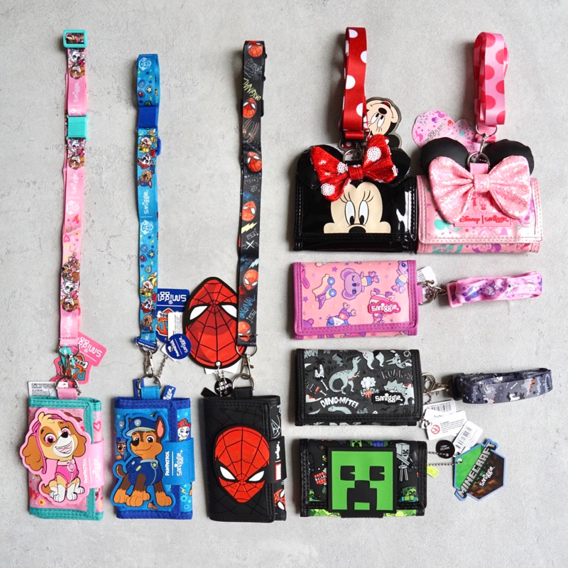 Jual Smiggle Kids Velcro Wallet | size 24x13cm | spiderman minecraft ...