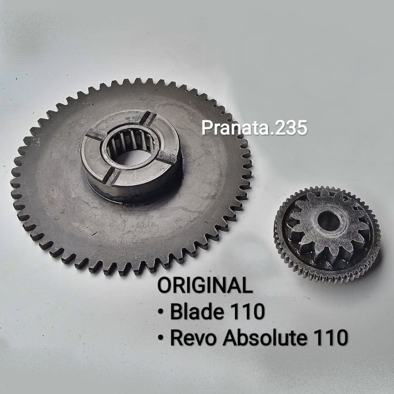Jual ORIGINAL Set Gigi Stater Besar Kecil Honda Blade 110 Revo Absolute ...