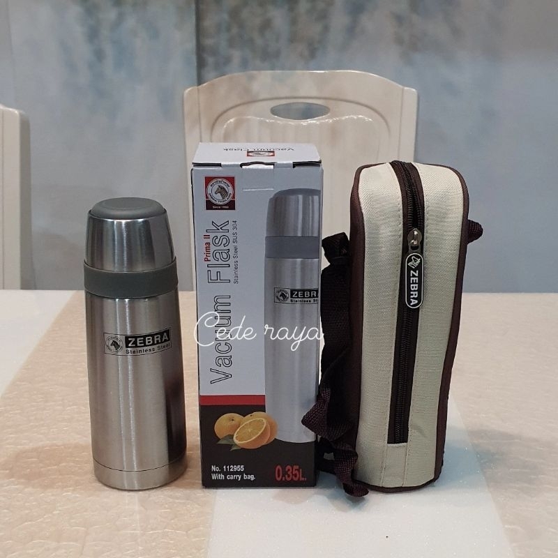 Jual termos air panas / vacuum flask stainless zebra prima II isi 350 ...