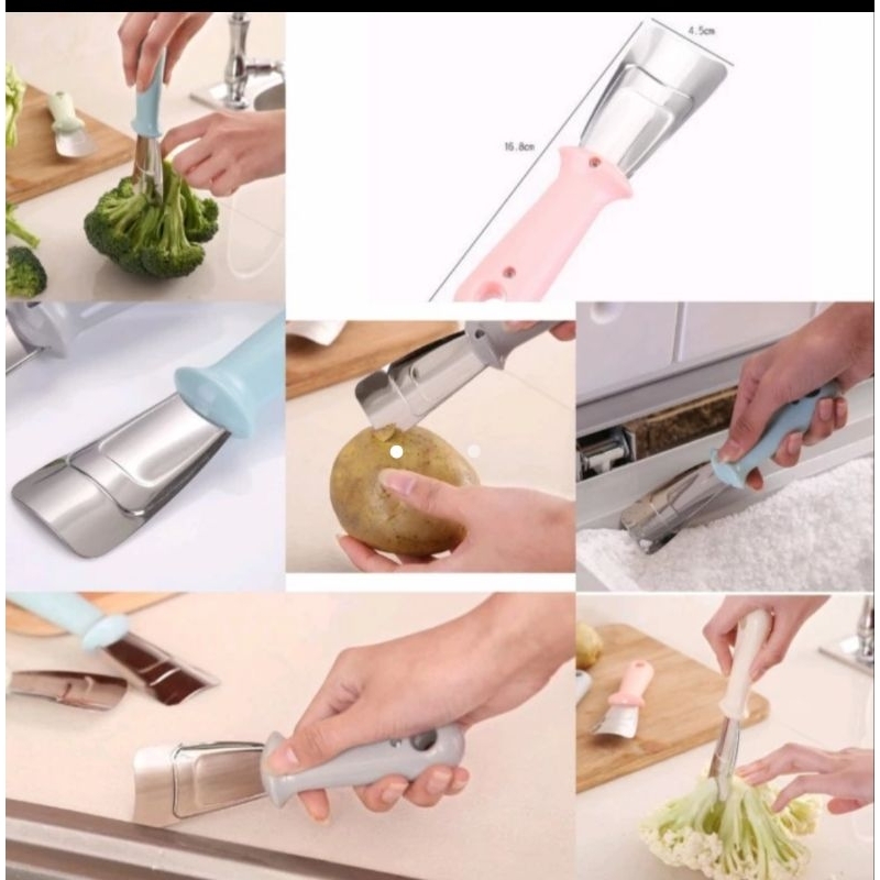 Jual Sekop Scraper Pengikis Es Freezer Kulkas Stainless Steel Serbaguna ...