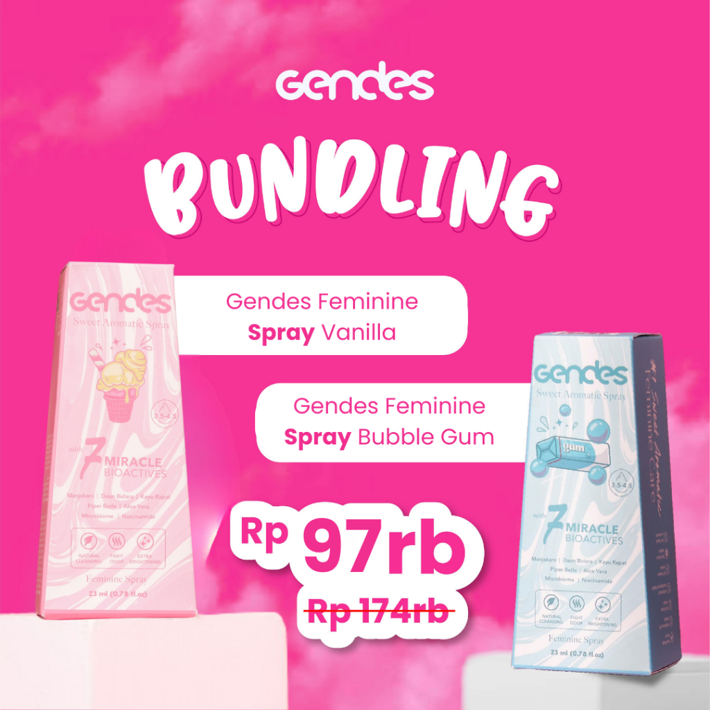 Jual Gendes Paket Promo Bundling Sweet Aromatic Feminine Care Spray 2 ...