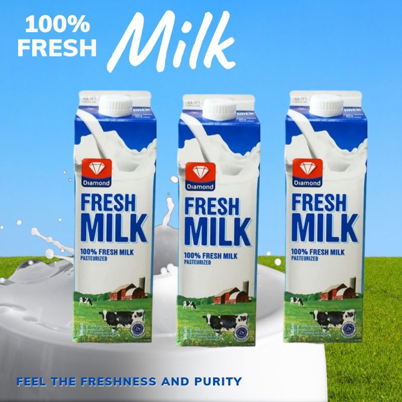 Jual Diamond Fresh Milk Plain | Shopee Indonesia