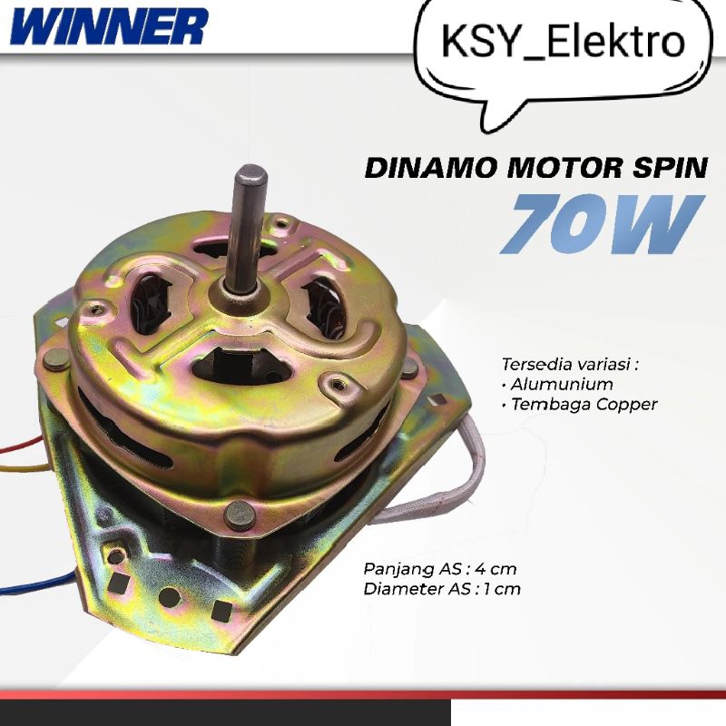 Jual Dinamo mesin cuci spin pengering 70w winner MX miwa multi umum universal | Shopee Indonesia