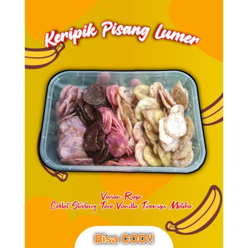 Jual Keripik Pisang Lumer Varian Rasa / Keripik Pisang Coklat ...