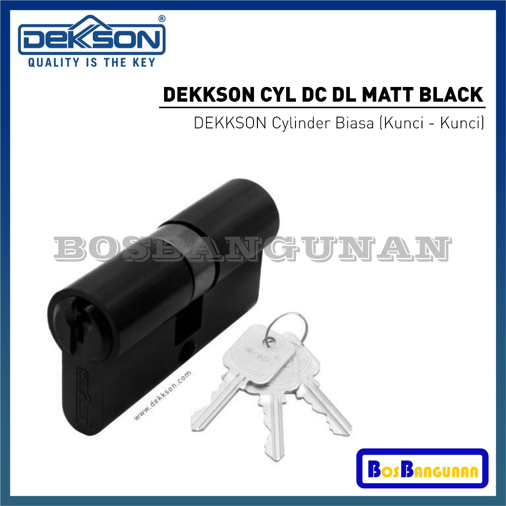 Jual Cylinder Kunci DEKKSON HITAM CYL DC DL Hitam / CYLINDER DEKKSON CYL DC DL MATT BLACK ...