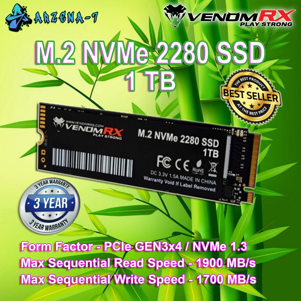 Jual SSD M.2 NVME VenomRx 128Gb - 256Gb - 512Gb | Shopee Indonesia