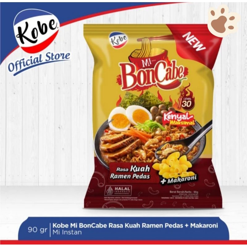 Jual Kobe Mi Mie instan Bon Cabe rasa kuah ramen pedas + makaroni level ...