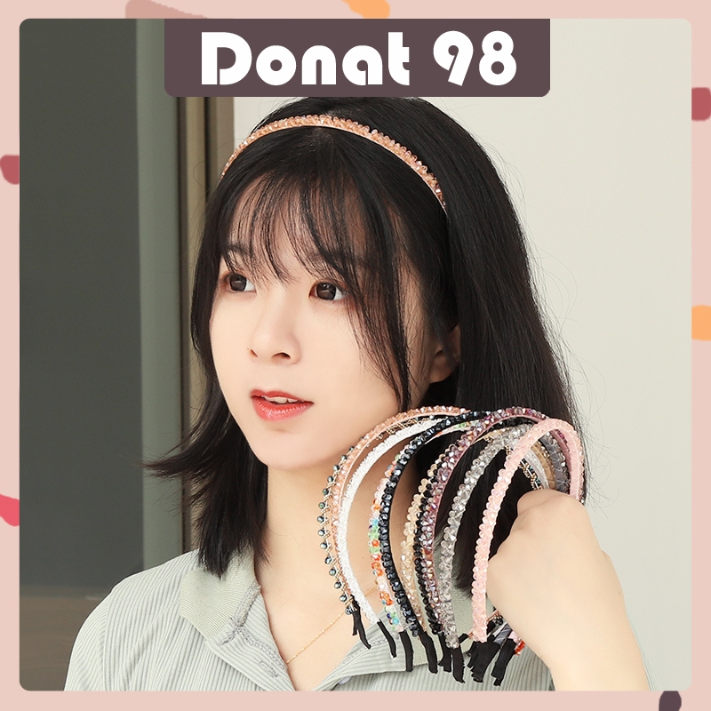 Jual (COD) Aksesoris Rambut Bando Wanita Permata Blink Mewah Elegan ...