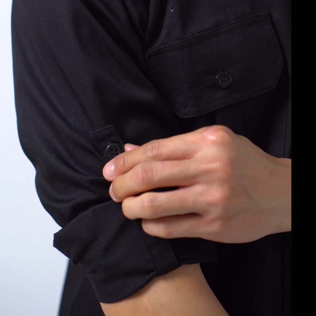 Jual Kemeja PDL Hitam Lengan Panjang PDH Pria Wanita Baju Seragam ...