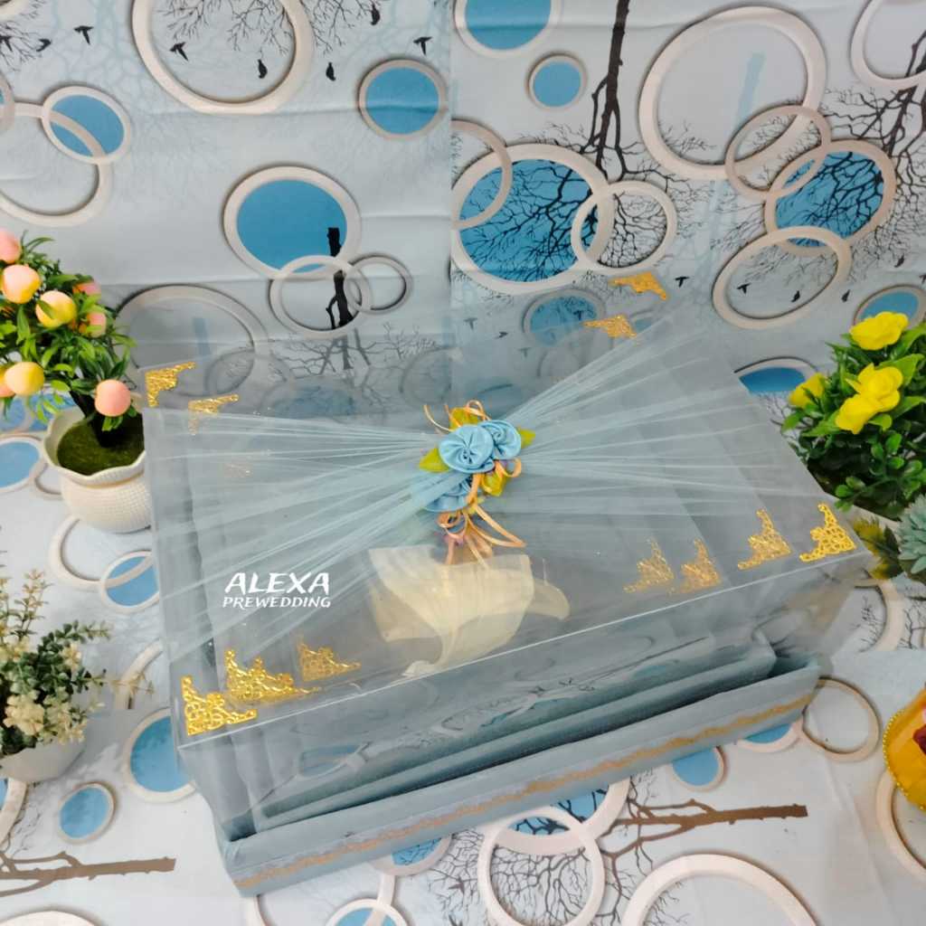 Jual Kotak Seserahan Pernikahan Set Lengkap isi 4 Box Hantaran Parcel Mika Unik Kekinian ...