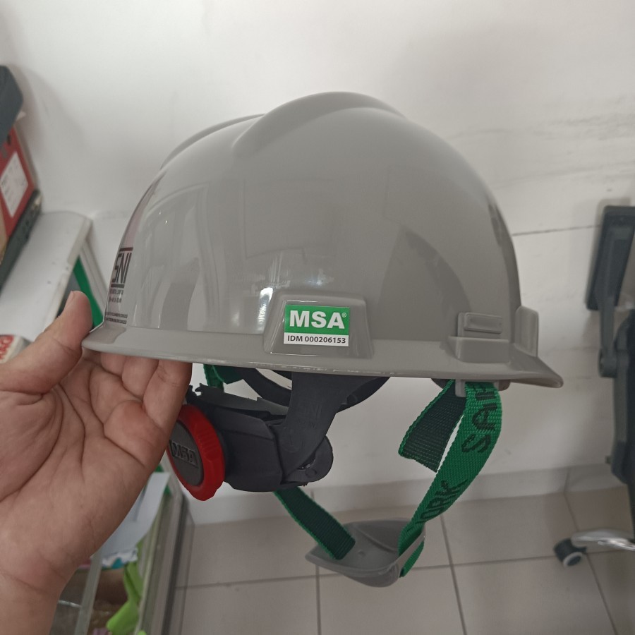 Jual Helm Safety Proyek MSA Lokal Warna Abu Abu Original 100% ...