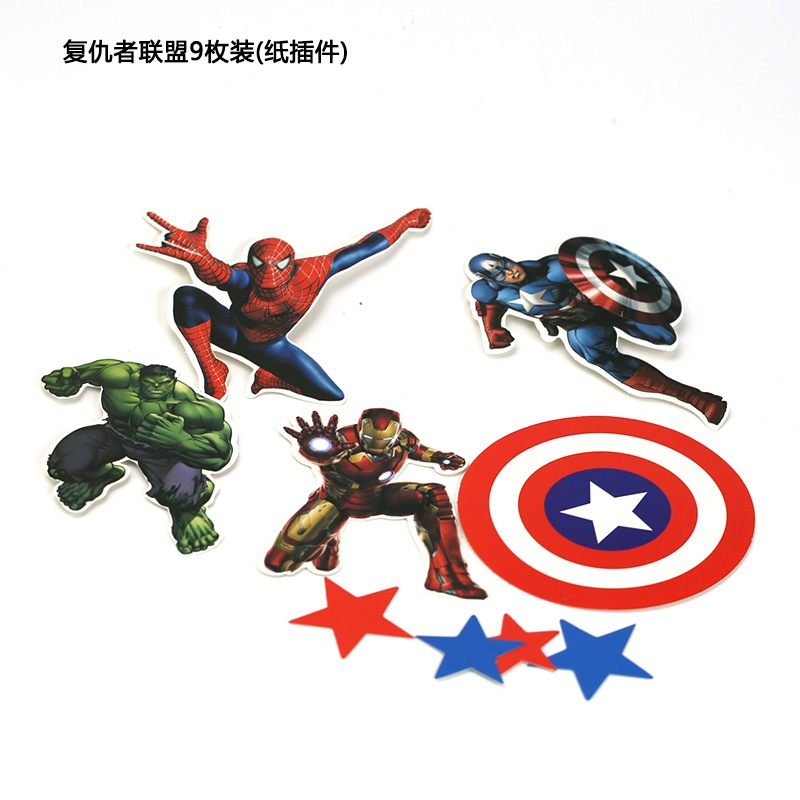 Jual Topper Superhero Kertas, Hiasan Kue Kertas Superhero, Hiasan ...