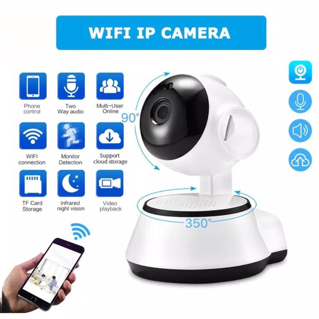Jual IP Camera WIFI CCTV V380 Smart Wifi Kamera HD 720P Q6 Wireless IP ...
