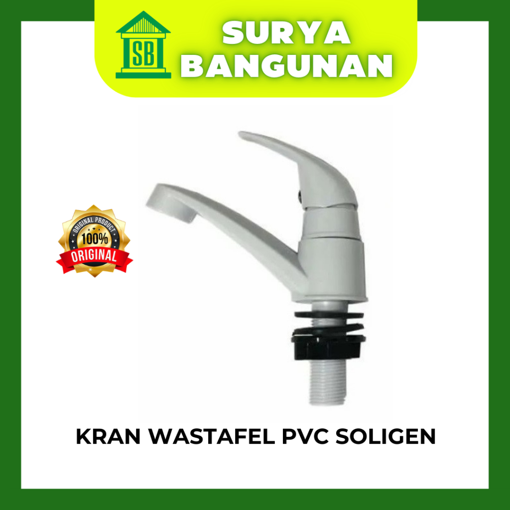 Jual Kran Wastafel PVC Soligen/Kran Wastafel Plastik | Shopee Indonesia