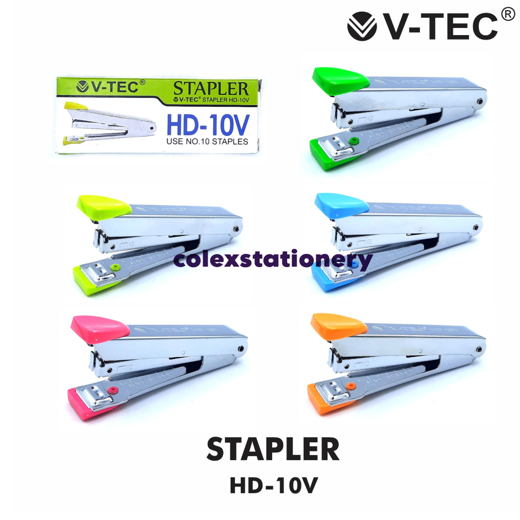 Jual [1 PC] Stapler / Hekter Kertas / Jepretan Warna HD-10V Vtec | Shopee Indonesia
