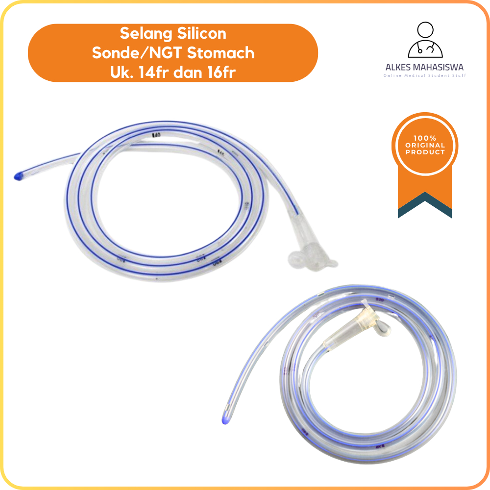 Jual Selang Silikon Sonde/NGT Selang Makan Stomach Uk.14fr dan 16fr ...