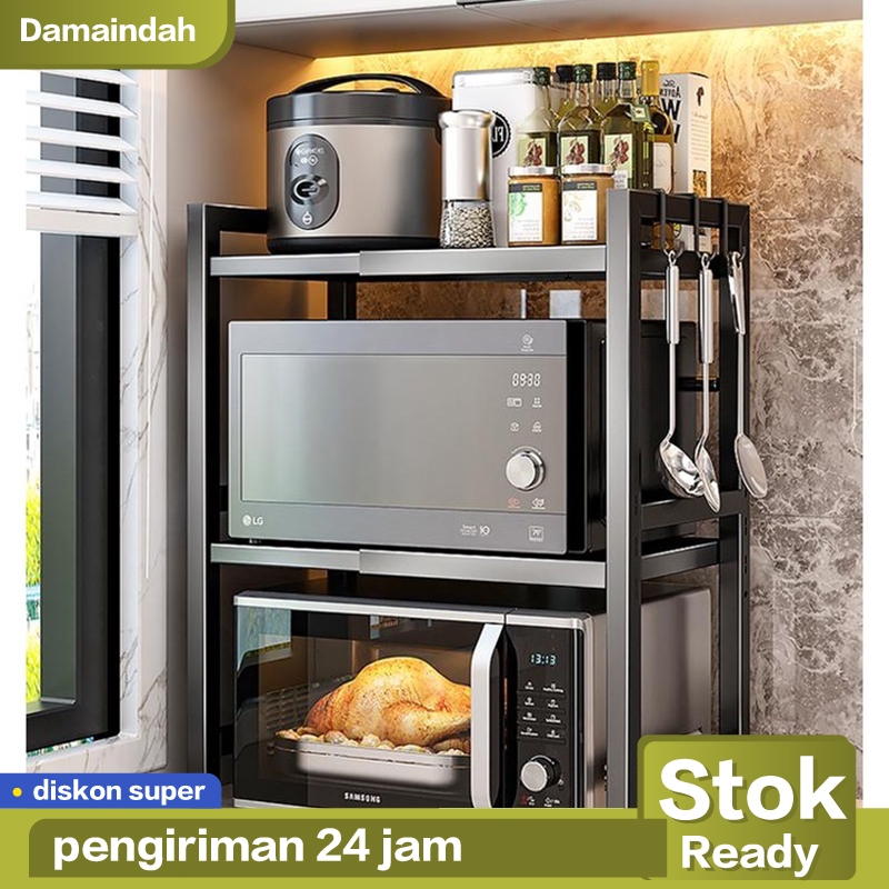Jual Damaindah Rak Microwave Oven Rak Rice Cooker Rak Serbaguna Dapur ...