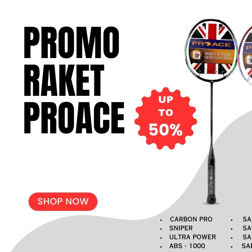 Jual Raket PROMO BATANGAN Pro Ace Original Up To 50% | Shopee Indonesia
