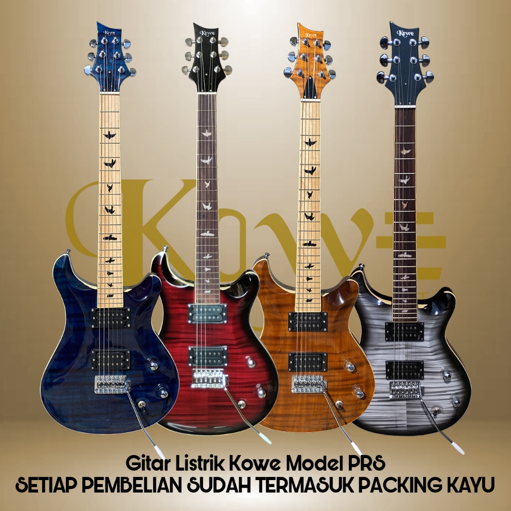 Jual Gitar Listrik Merk Kowe Model K-PRS Bergaransi | Shopee Indonesia