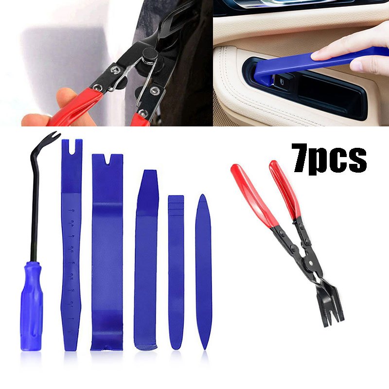 Jual 7pcs/Set Alat Buka Dashboard Mobil/Kit Alat Congkel Dashboard ...