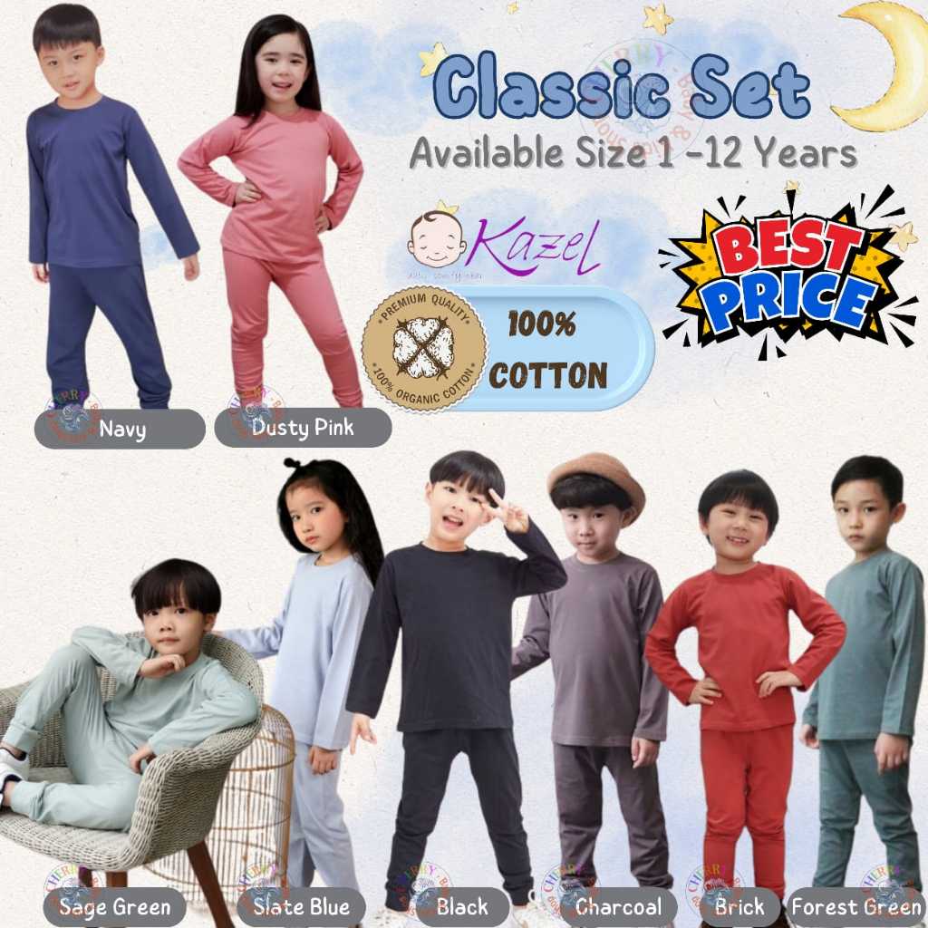 Jual AMBYAR Kazel x Zebe Setelan PREMIUM Anak Classic Set 1-12 Tahun part 2 CBKS SO/SDI | Shopee ...