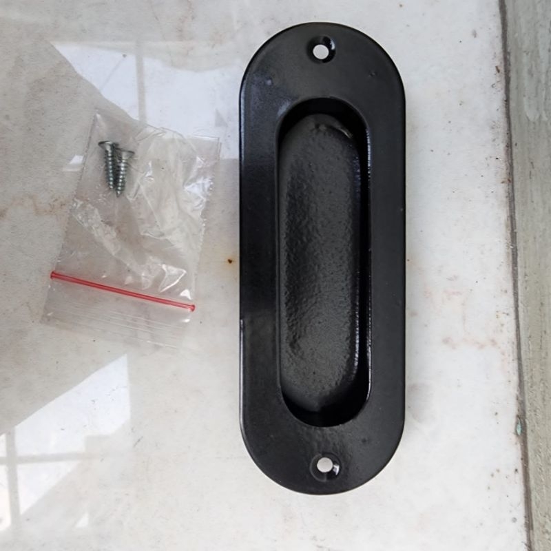 Jual Handle Pintu tanam geser sliding kom com 12 x 4 cm | Shopee Indonesia