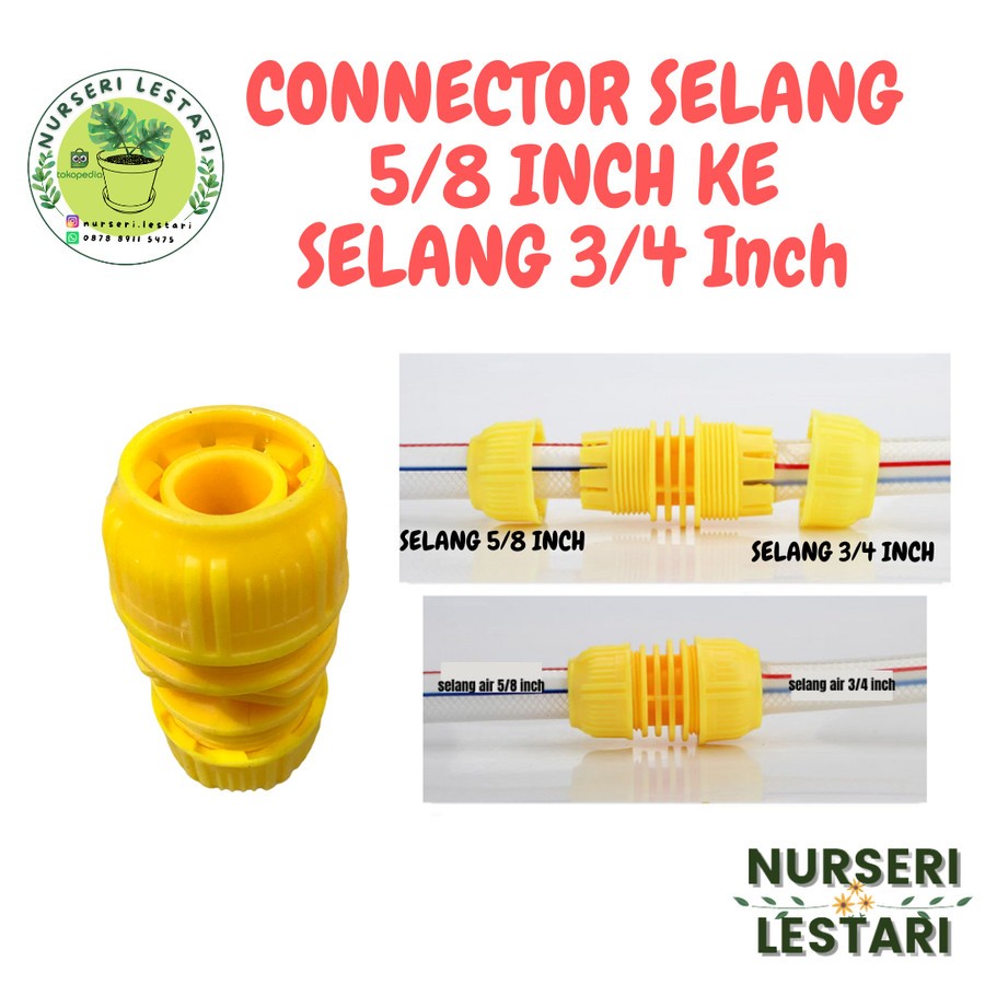 Jual Connector Konektor Sambungan Selang 5/8 Inch Ke Selang 3/4 Inch ...