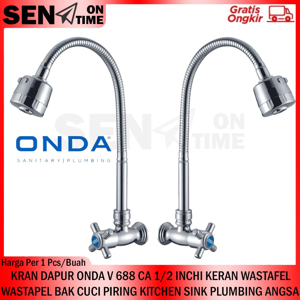 Jual Keran Wastafel ONDA V 688 CA 1/2 Inchi Kran Dapur Wastapel Bak Cuci Piring Kitchen Sink ...