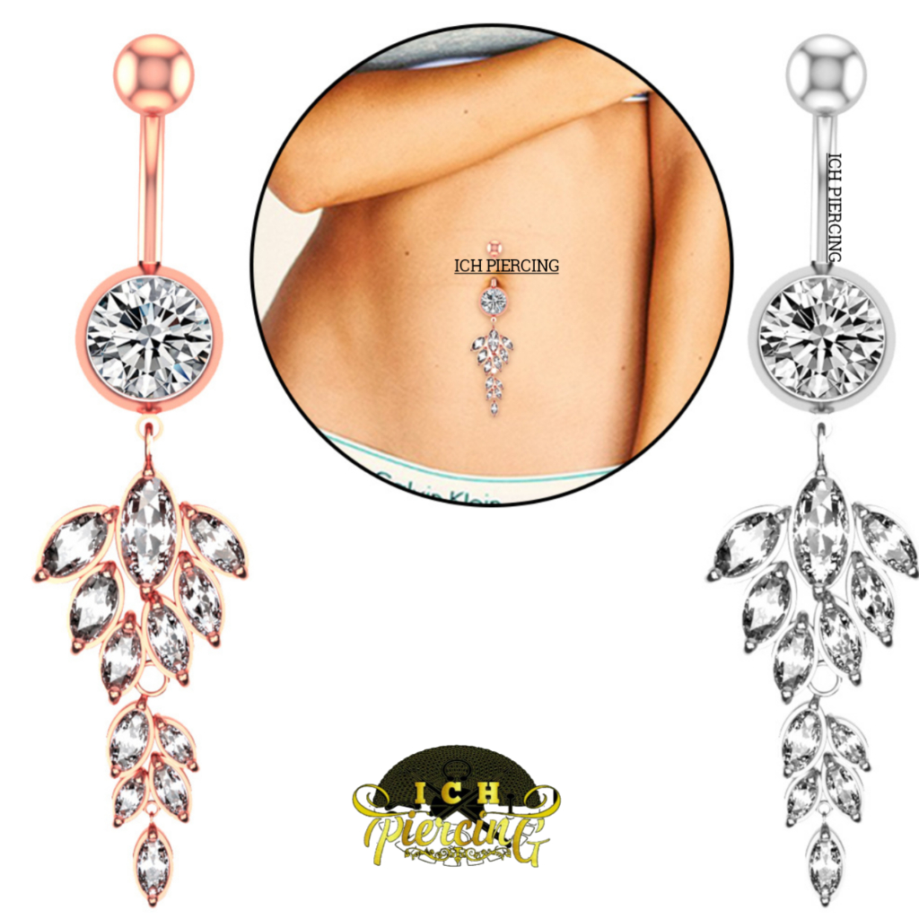 Jual ICH Anting Pusar Permata gantung Stainles Stell / Belly Piercing ...