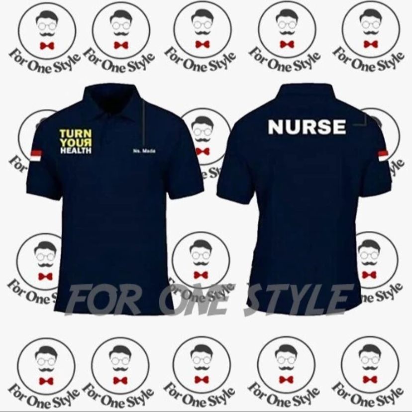 Jual POLO SHIRT NURSE TURN YOUR HEALTH NAMA BISA REQUEST POLO PROFESI ...
