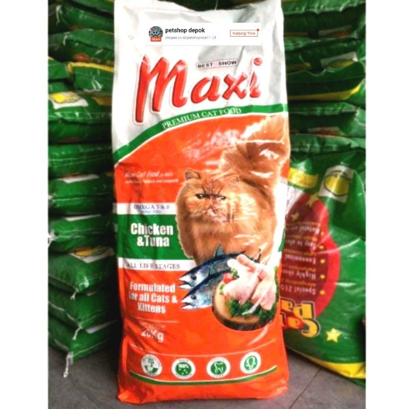 Jual Maxi Cat Chicken tuna 20 kg | maxi Cat Makanan Kucing For All ...