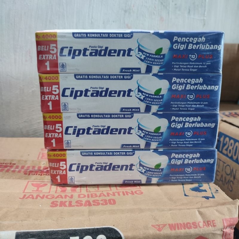 Jual 12 Pcs Ciptadent 75 gr Varian Random (Free Packing Kardus ...