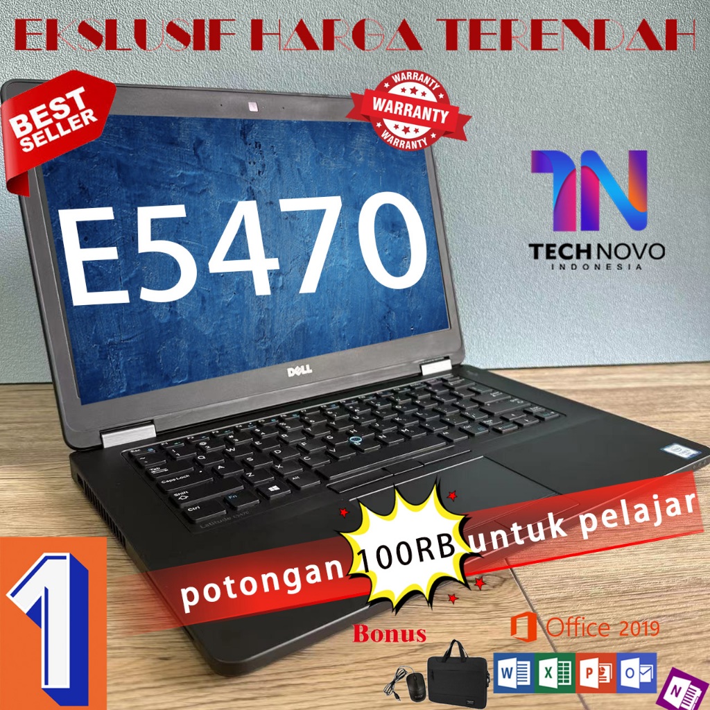 Jual Dell Latitude E5470 second Laptop Intel core I3/I5/I7 Buku bisnis ...