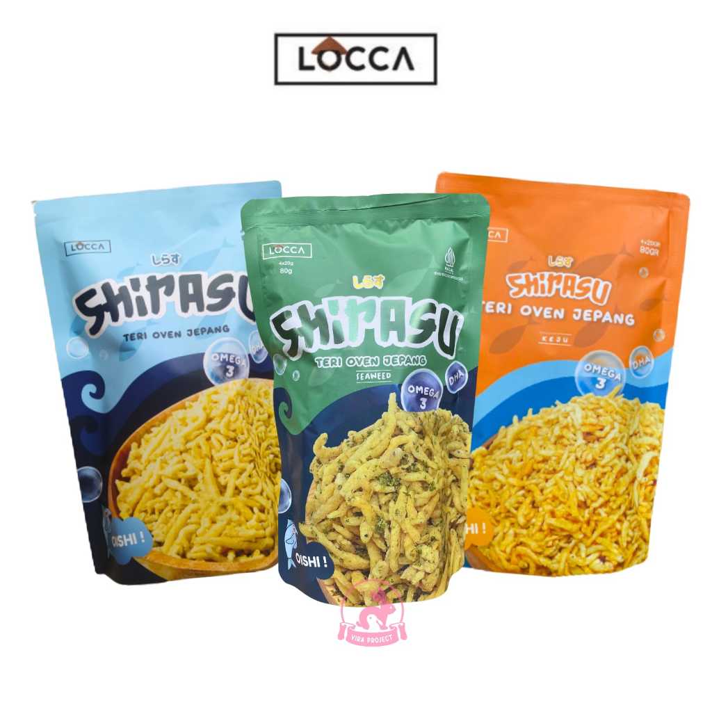 Jual 12+ LOCCA SHIRASU TERI OVEN JEPANG 80G/ TERI KEJU /SNACK TERI ...