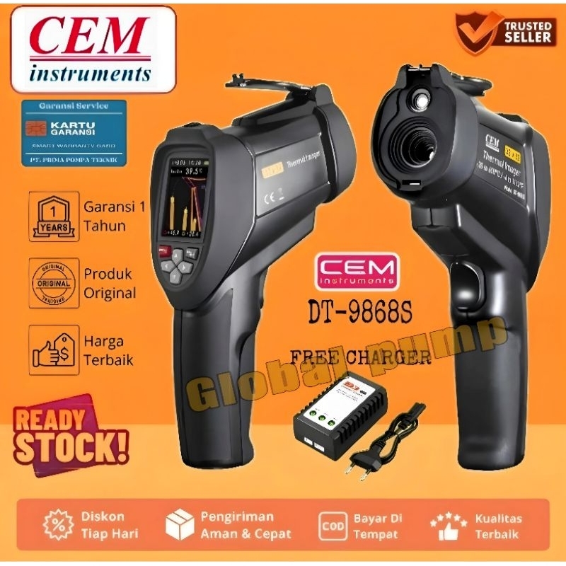 Jual CEM DT 9868S Thermal Camera Industrial Imager CEM Instrument ...