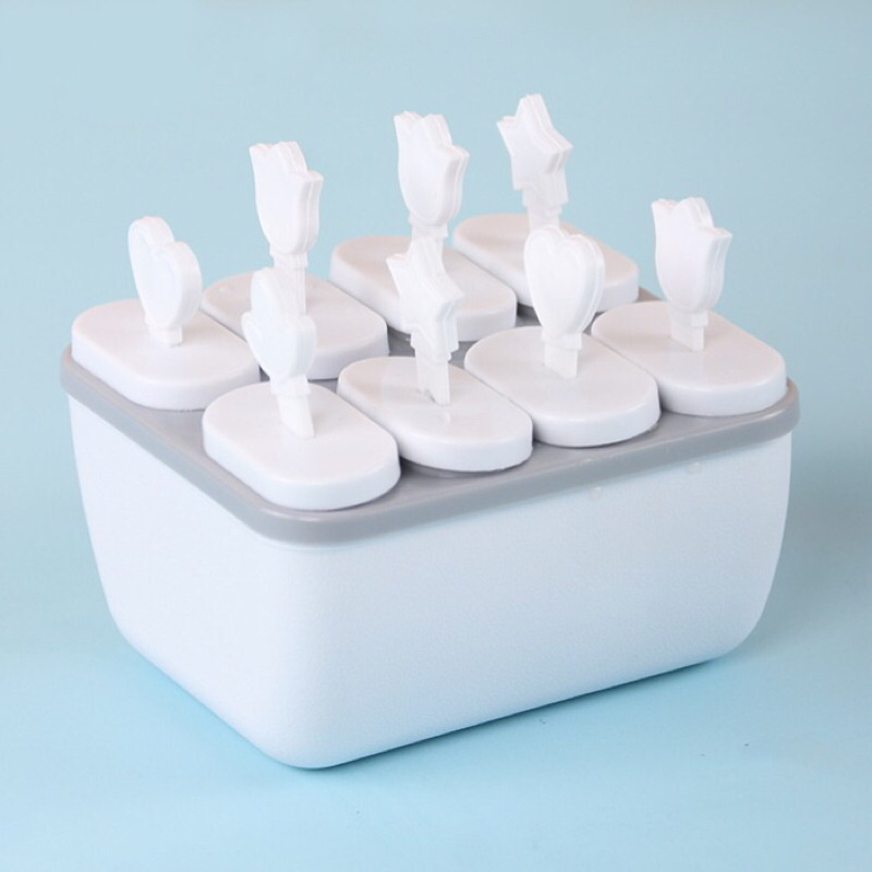 Jual Cetakan Ice Cream / Tempat Cetak Es krim Sudah termasuk Stik 8pcs ...