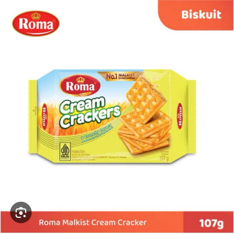 Jual Roma malkist Cream creakers 107gram | Shopee Indonesia