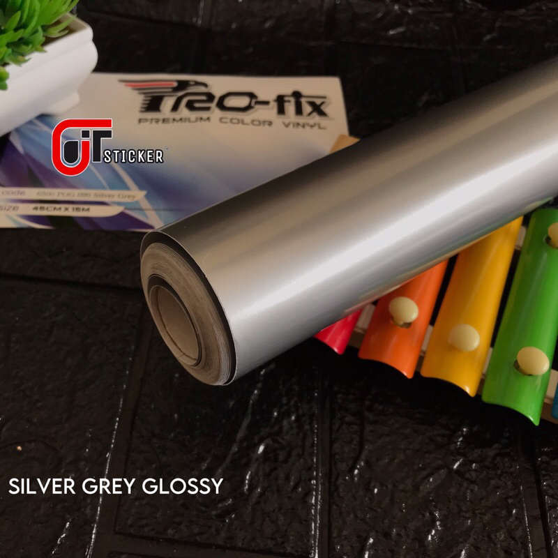 Jual skotlet silver grey glossy sticker scotlite profix premium color ...