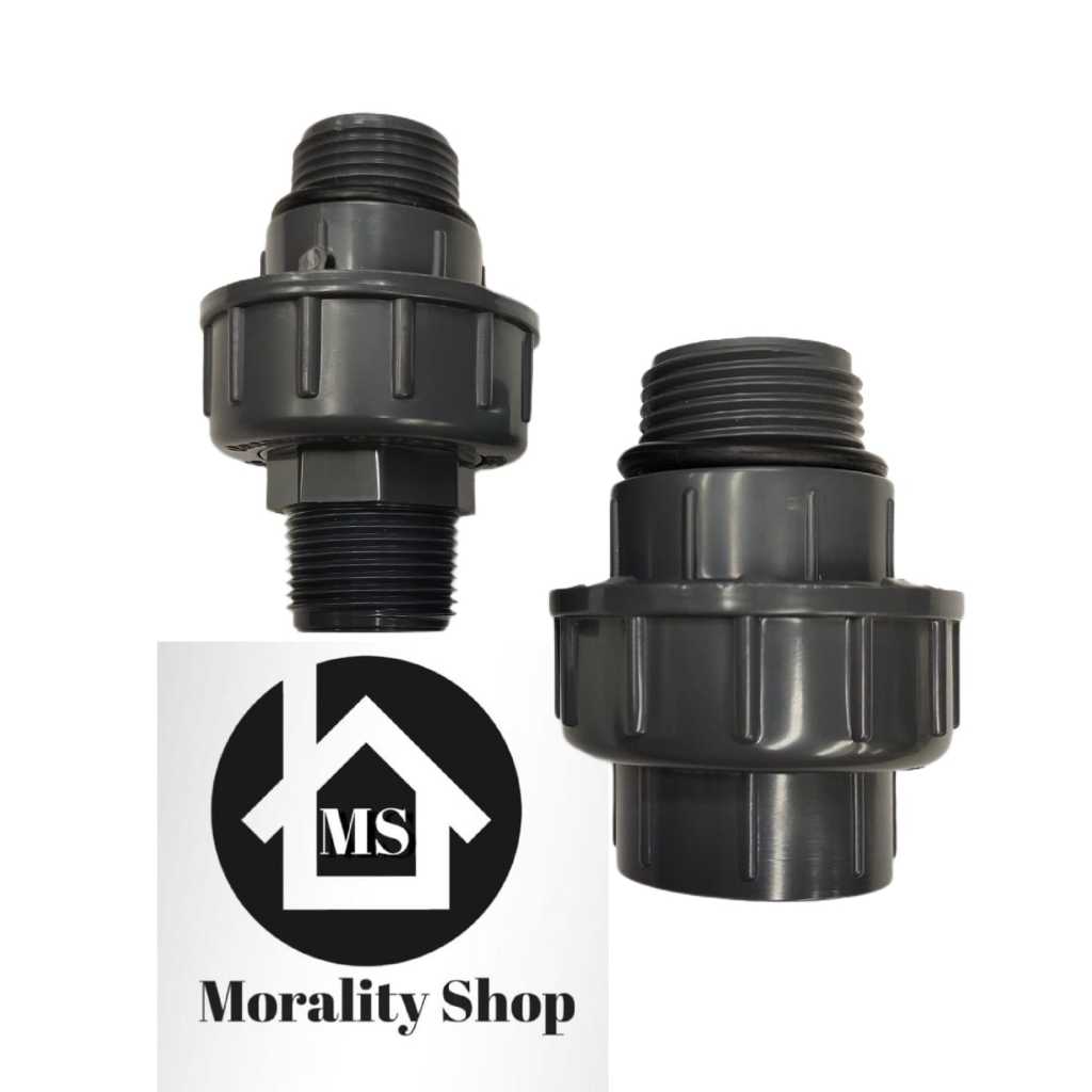 Jual Water Mur Drat PVC union penguin - Water mur mor sambungan pipa ...