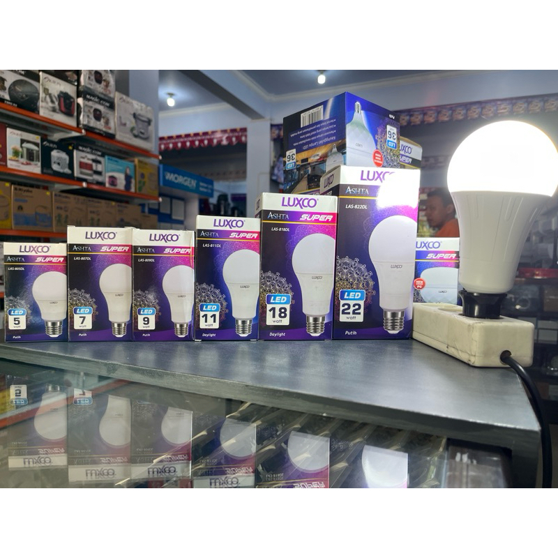 Jual LAMPU LED LUXCO ASHTA SUPER BULAT TERBARU / LUXCO ASHTA SUPER | Shopee Indonesia